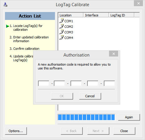 Calibrate - LogTag